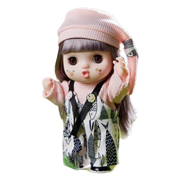 Adroable 23cm 1/6 BJD Girl Doll Toy Estilo Aleatorio Vestir DIY Blink ...