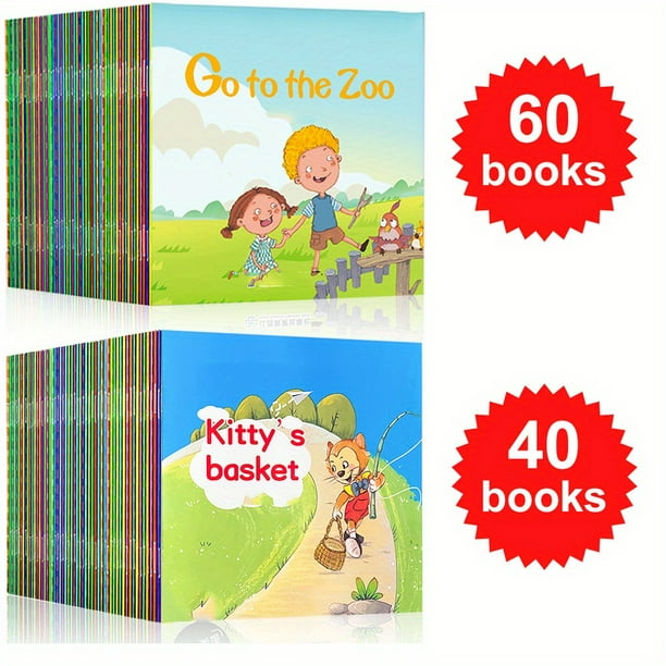 100 Books Set English Words Learning Reading Books For Children Kids ...