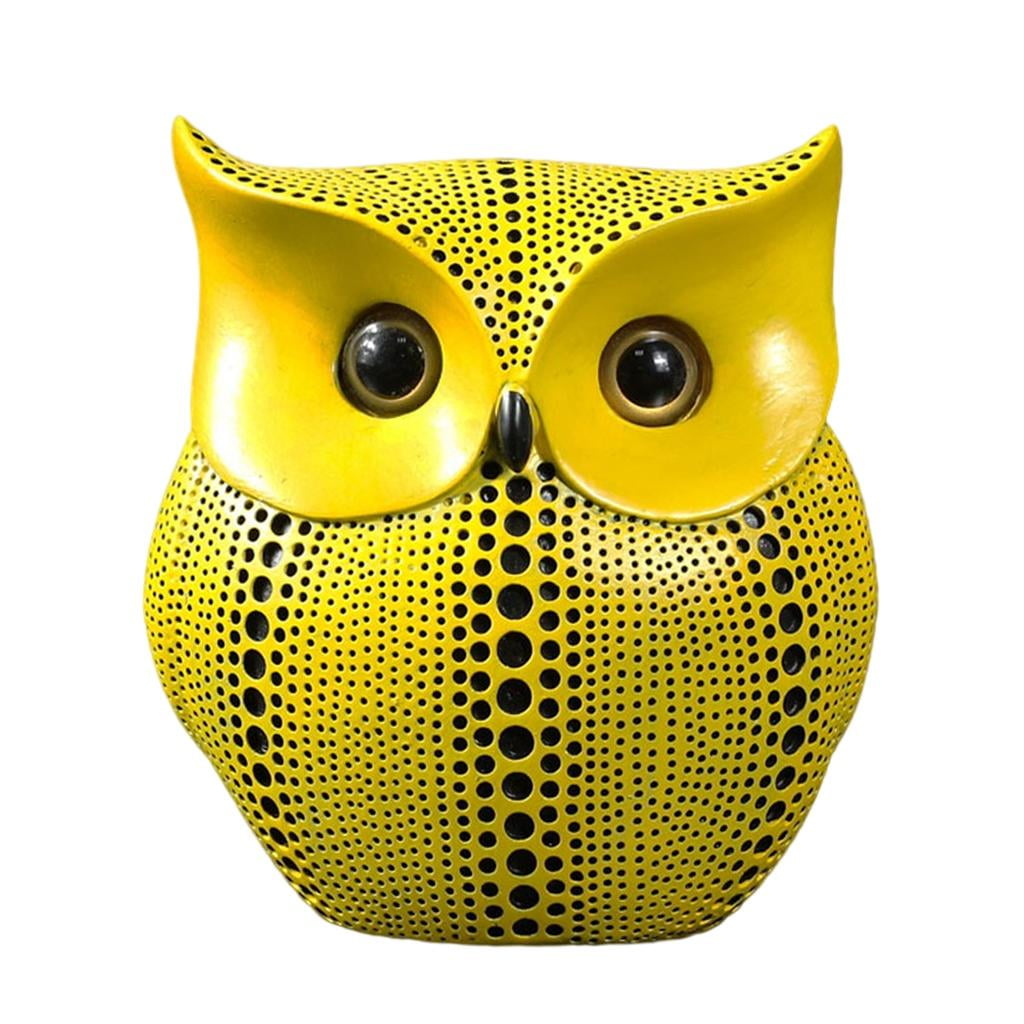 Búho Figura Mesa Joya Ornamento Estatua Miniatura Decoración Artesanía ...