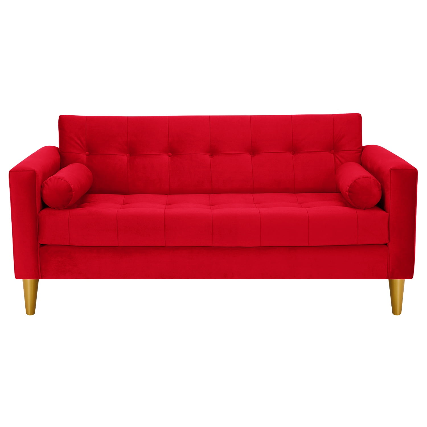 Sofa Retro 3c Felpa 01 Rojo | Lider
