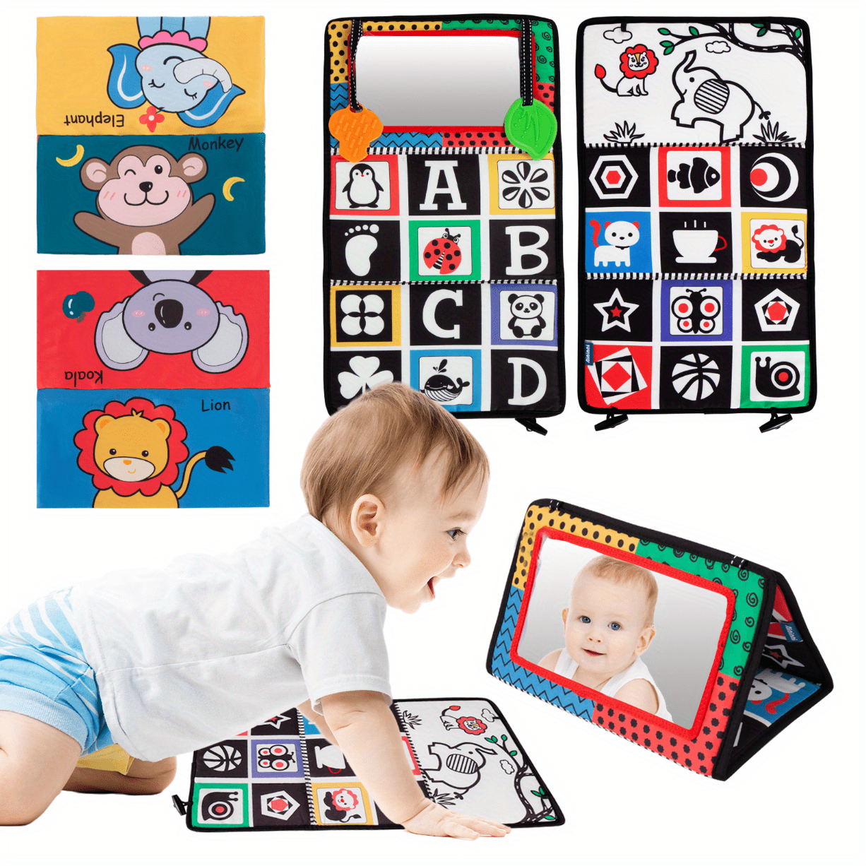 Sit And See Safari Floor Mirror, Baby Tummy Time Mirror - Baby Mirror ...