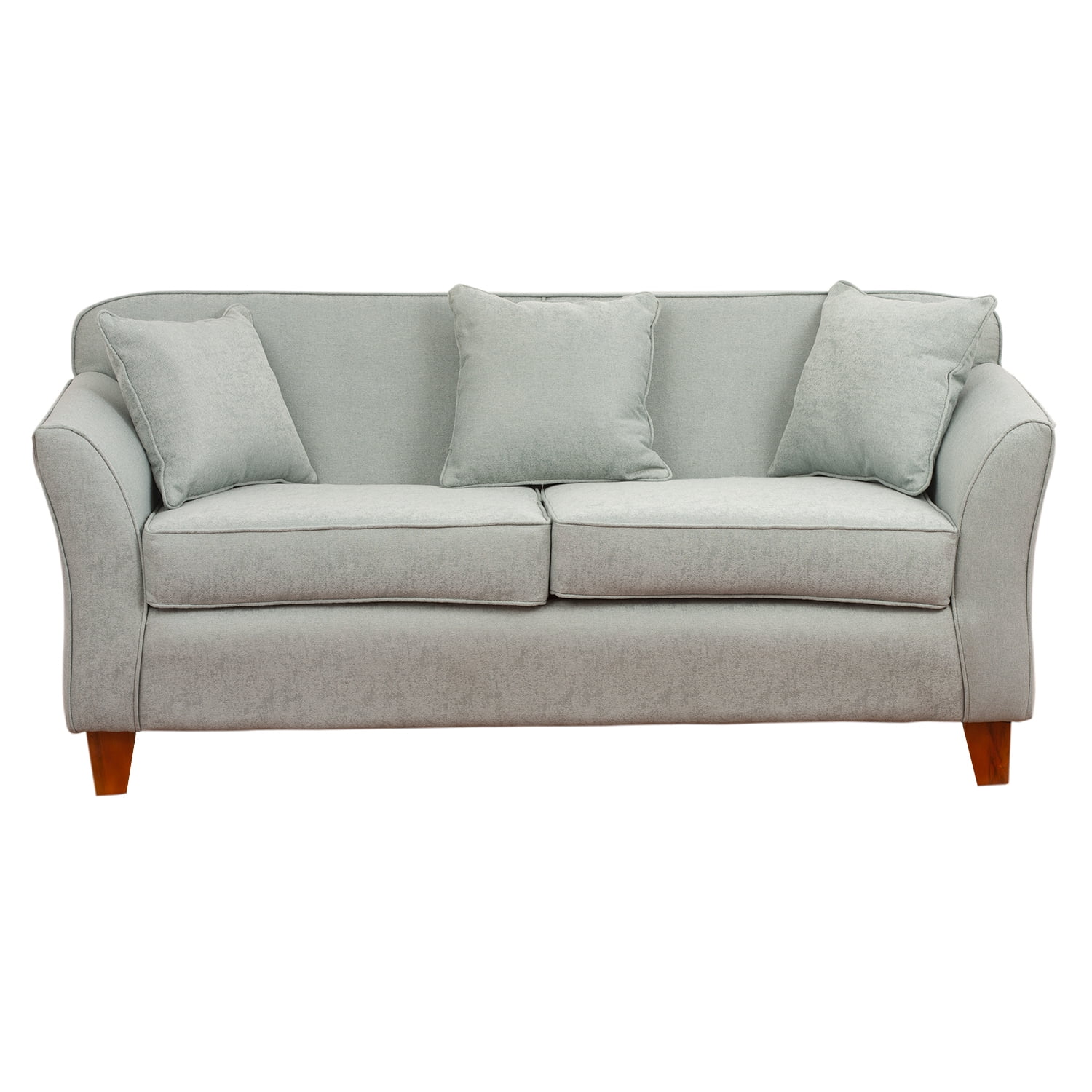 Sofá Lady 3 Cuerpos Lino Sidelli Verde Agua | Lider