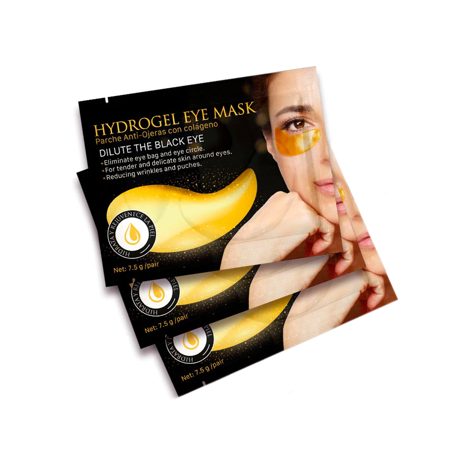 Pack 3 Parche Anti Ojeras Con Colágeno | Lider