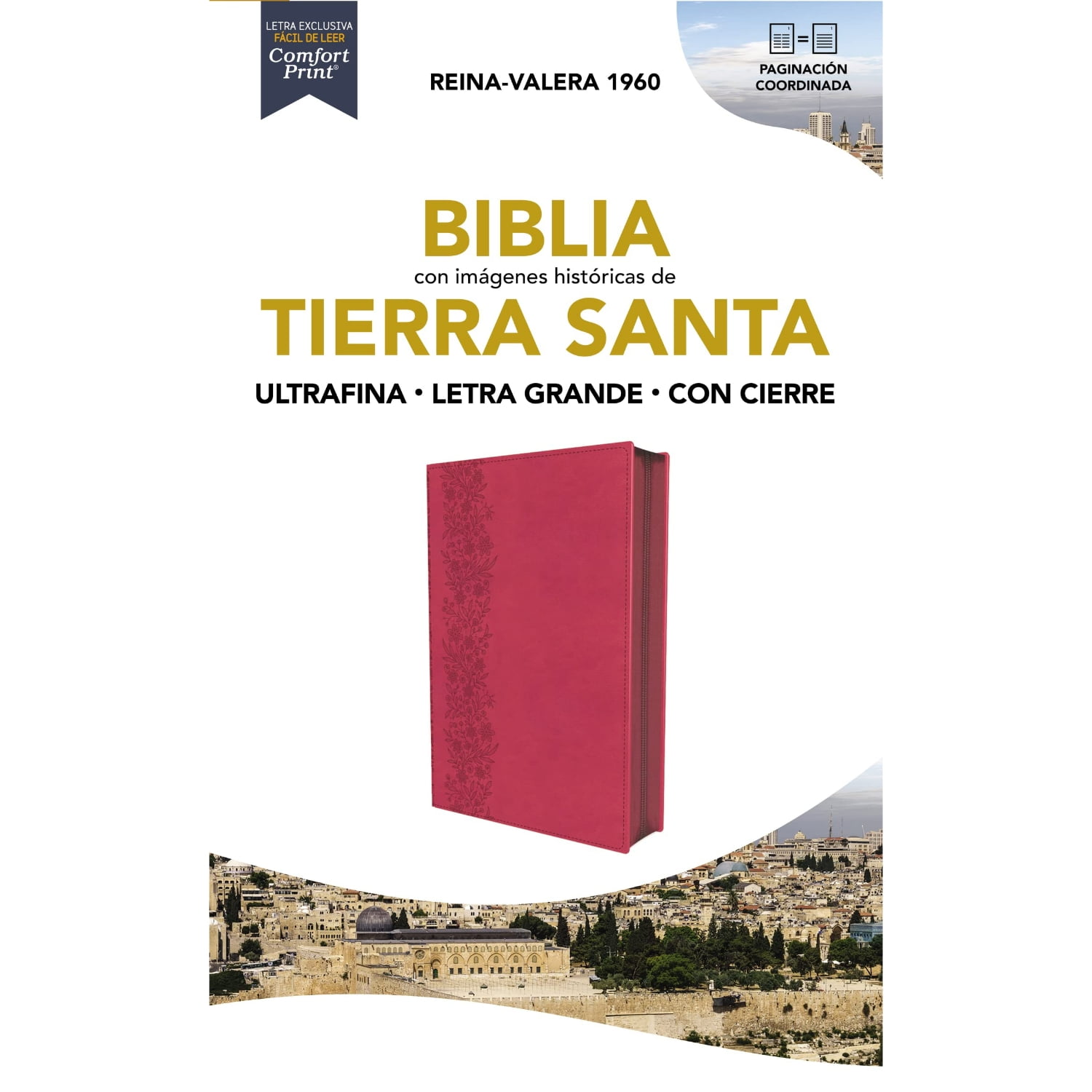 Libro Biblia Reina Valera 1960 Ls Untra fina Letra Grande Fuscia | Lider