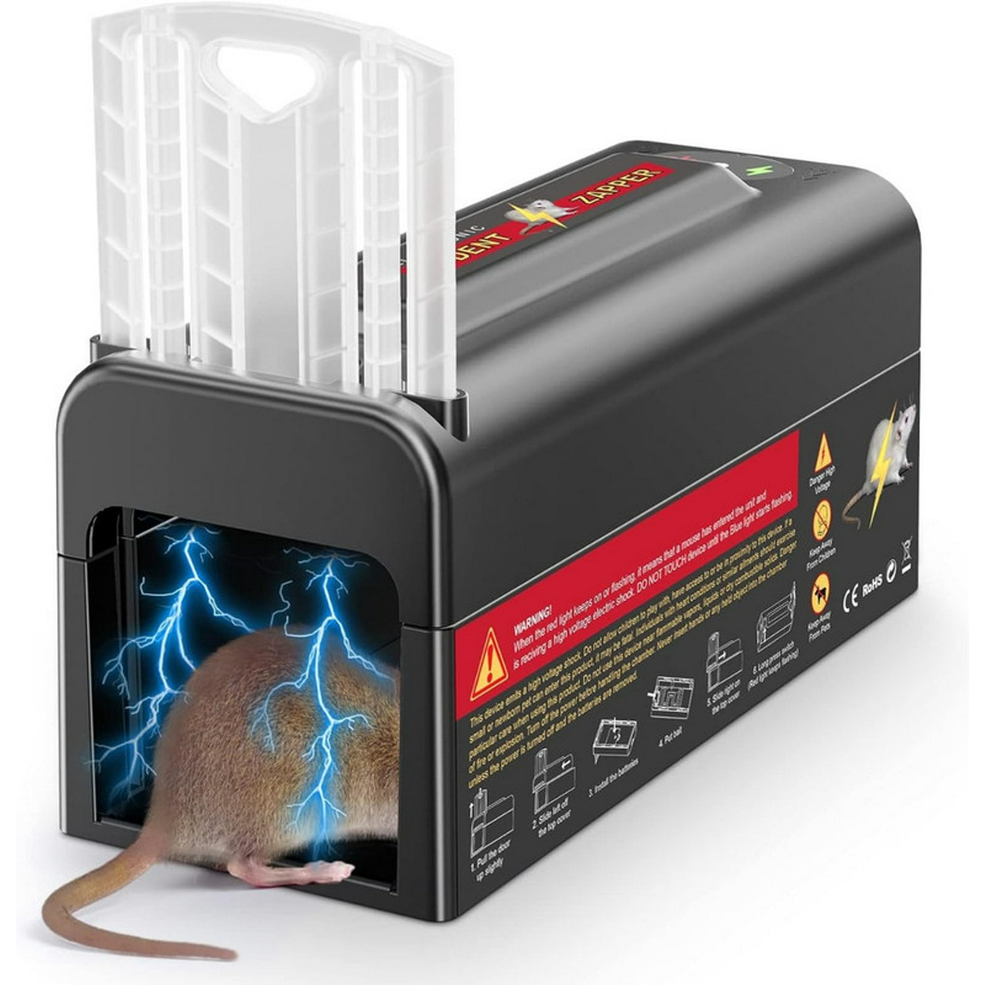 Trampa Ratones Interiores Potente Voltaje Roedores Lau | Lider