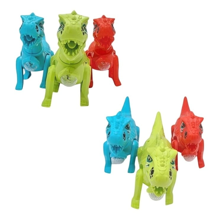 PAK DE 3 DINO CAMINANTE LUZ SONIDO ECO BOLSA | Lider