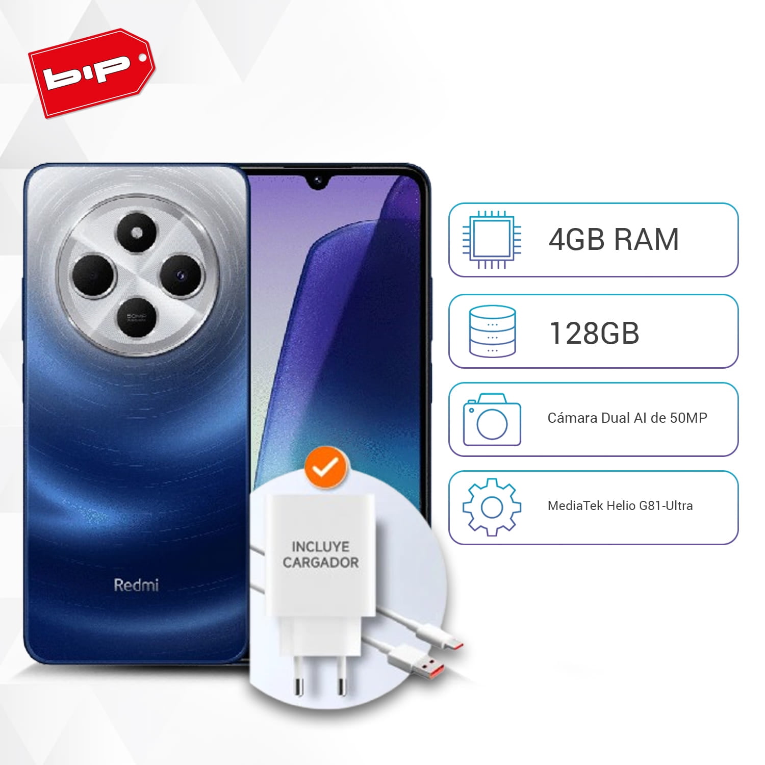 Redmi 14C Starry Blue 4GB RAM 128GB-Nuevo | Lider