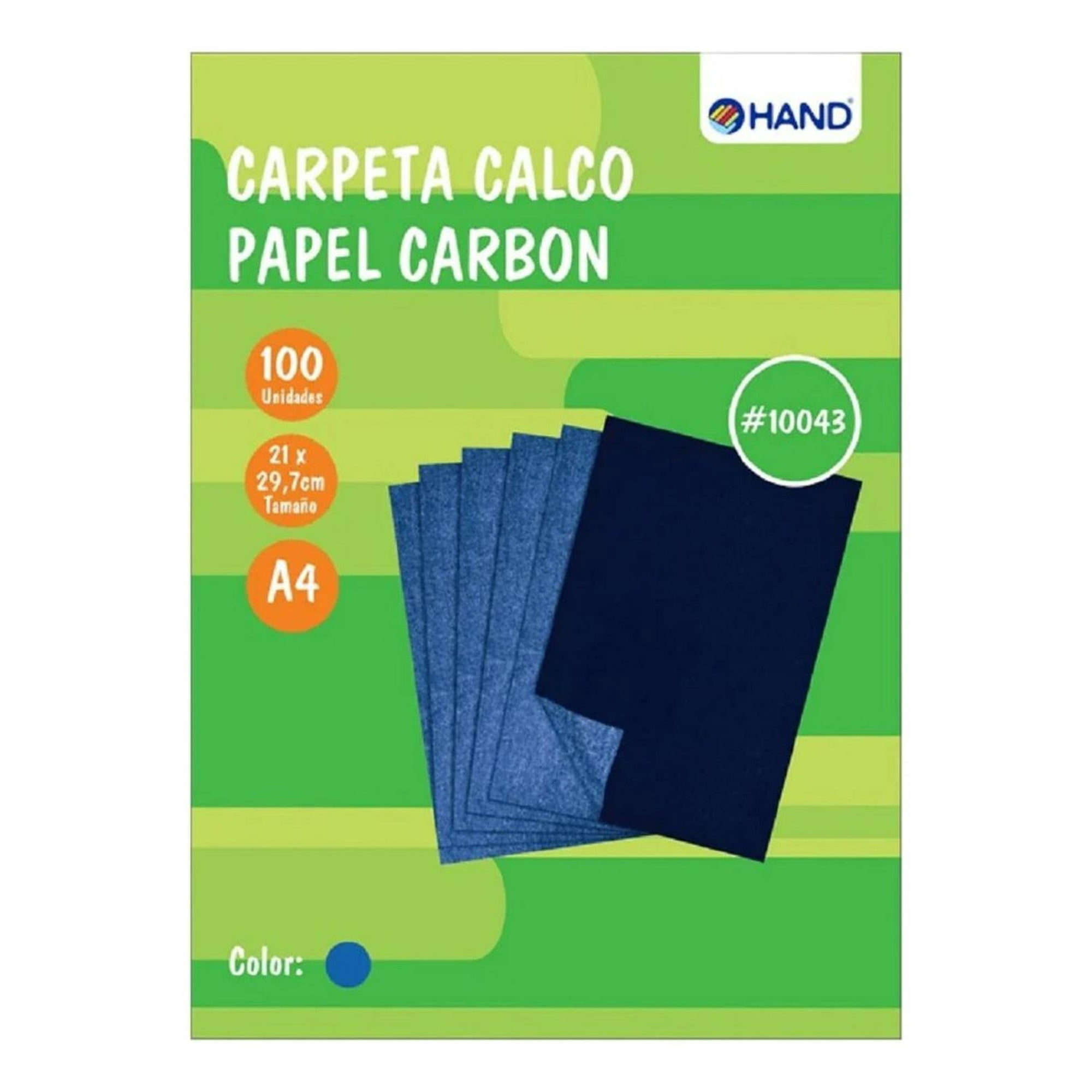 Papel Calco A4 100 Hojas. Papel Carbón azul | Lider