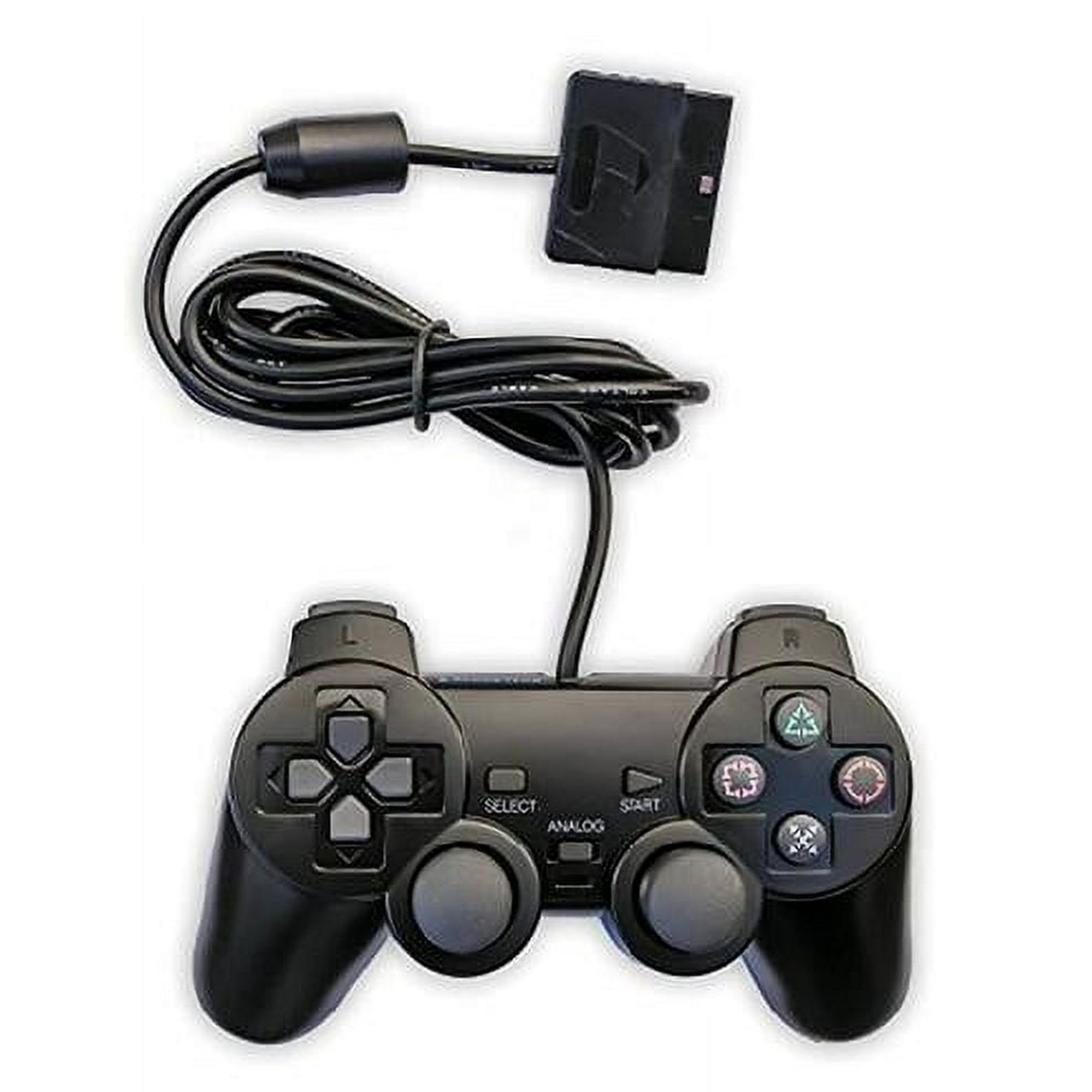 Mando de Juegos con Cable para Ps2 Double Shock - Negro Genérico | Lider