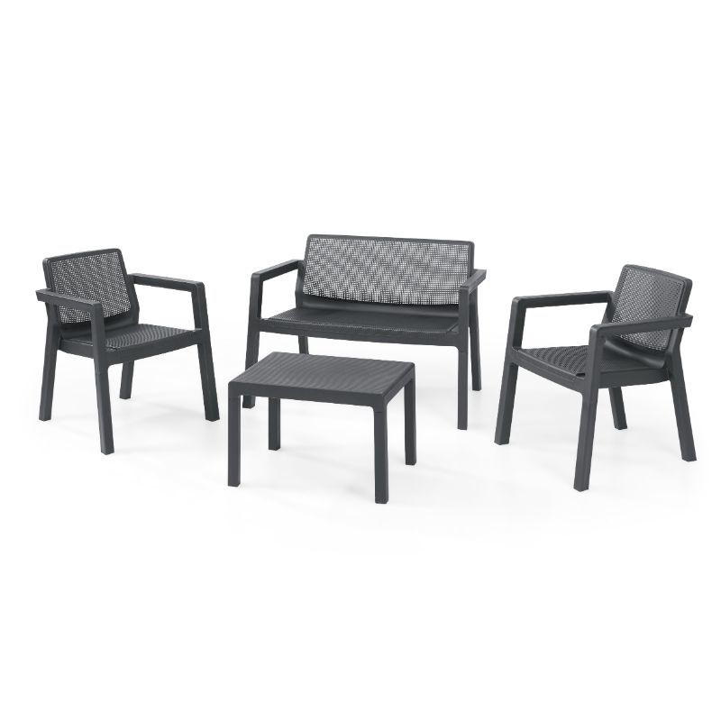 Juego Terraza Emily Lounge Grafito | Lider