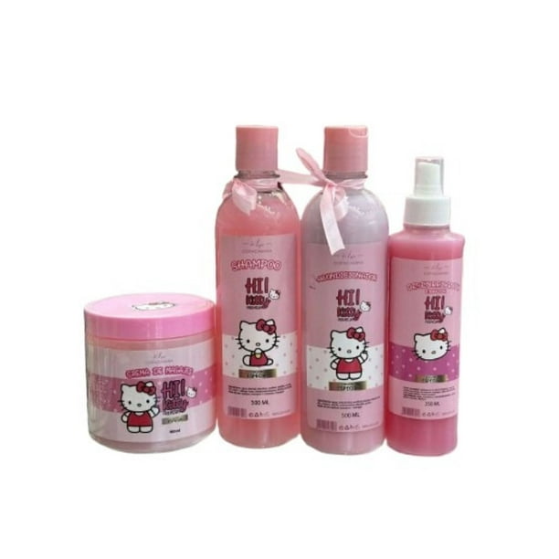Pack Shampoo Acondicionador Desenredante Máscara Hello Kitty | Lider