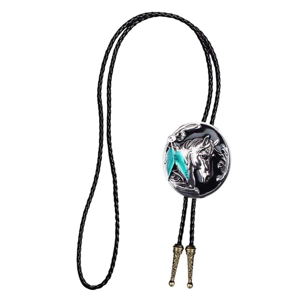 hombres mujeres bolo corbata western cowboy rodeo pu cuero collar ...