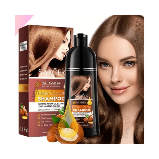 Shampoo SADOER Color Castaño Natural – 400 ml | Lider