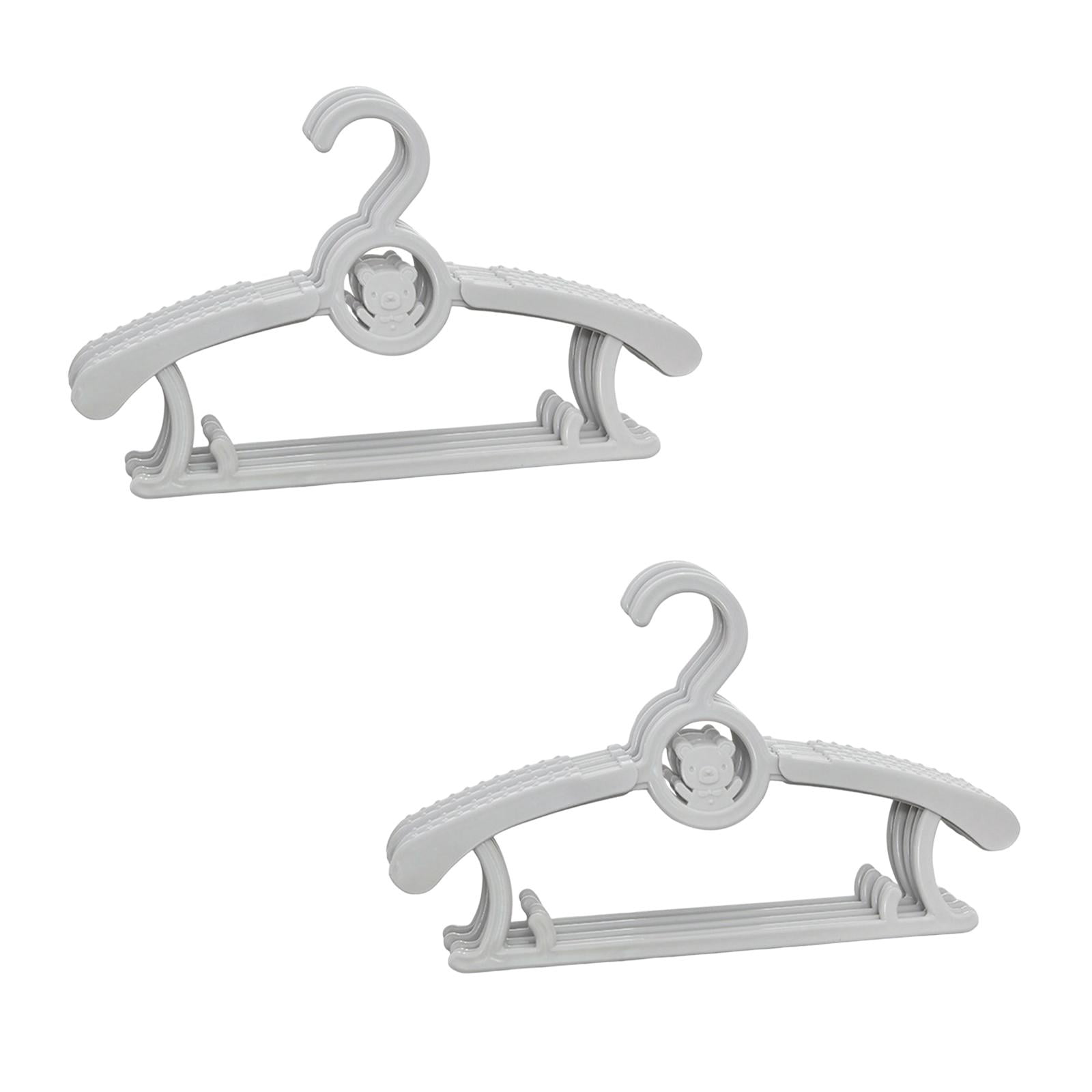 10x Colgador Infantil Multiusos Telescópico Para Falda Pantalón Gris ...
