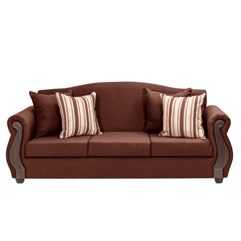 Sofá 3C New Bugambilia Tela Chocolate | Lider