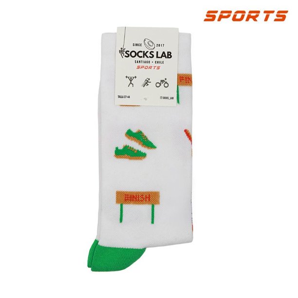 Calcetin Deportivo Running Blanco Talla 35-39 | Lider