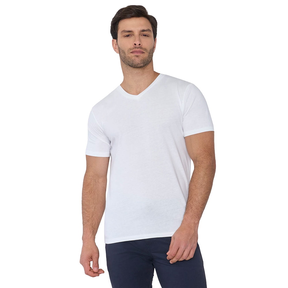 Polera Hombre V-Neck Color Blanco Corona | Lider