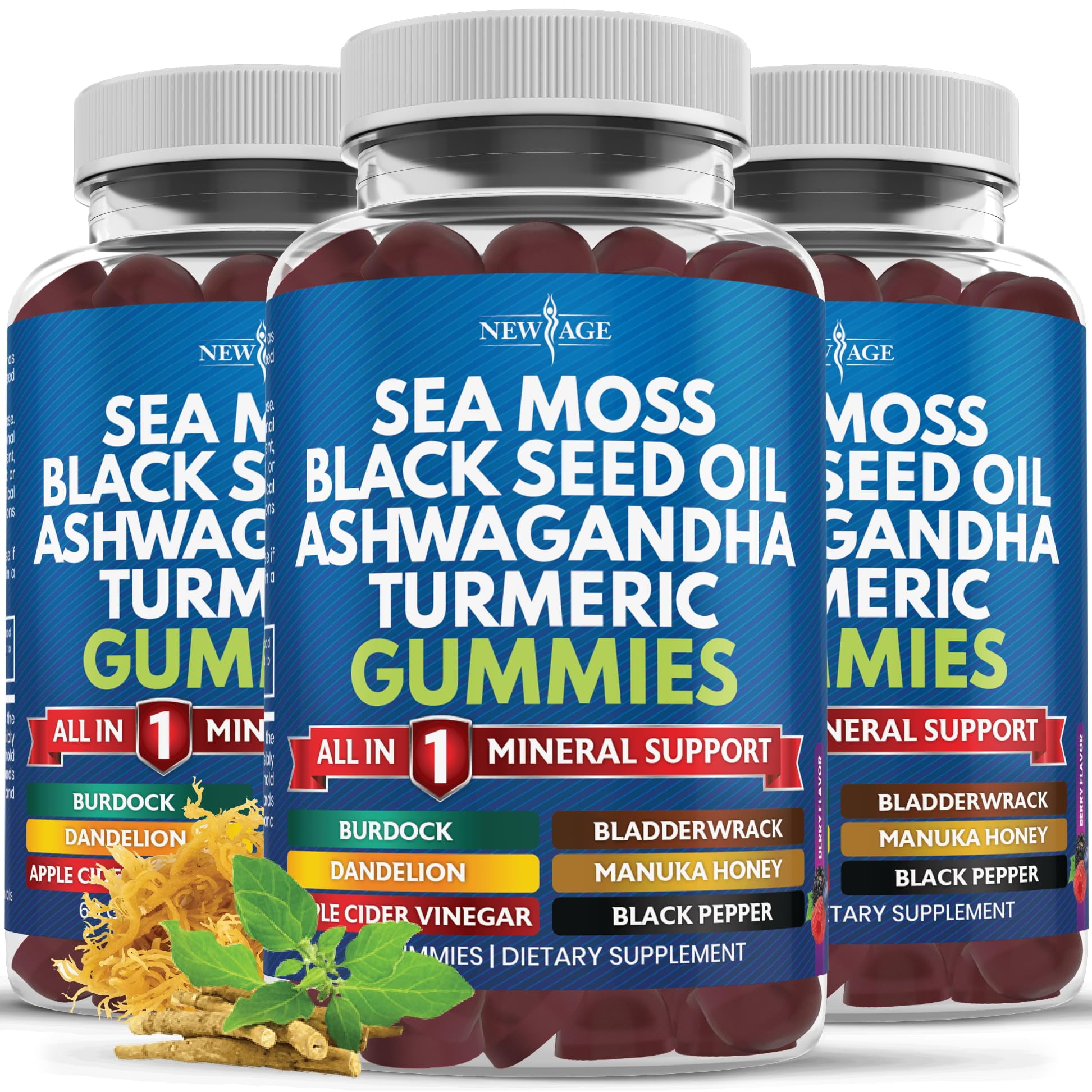 Gomitas de musgo marino Supplement New Age, 180 unidades | Lider