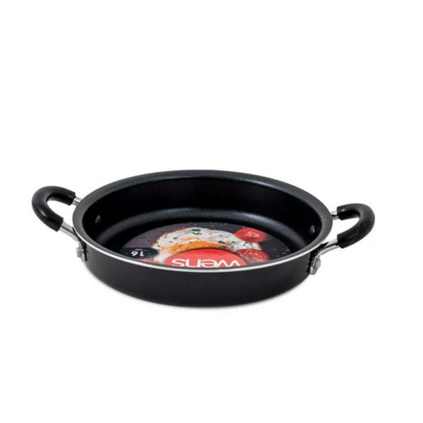 Paila Firenze con Azas de Silicona 16cm Antiadherente Negro | Lider