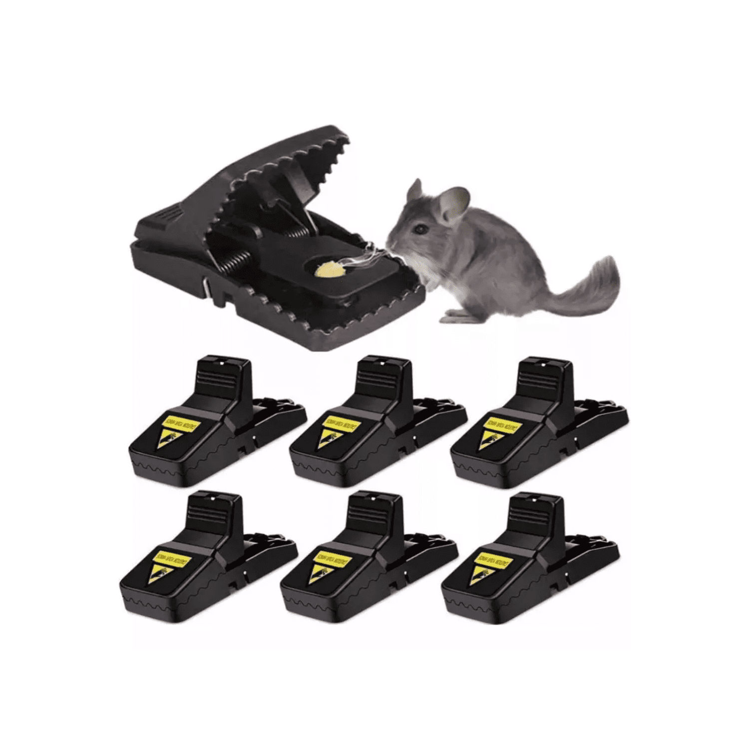 Pack 6 Trampas Para Ratones Efectiva Fácil Segura | Lider