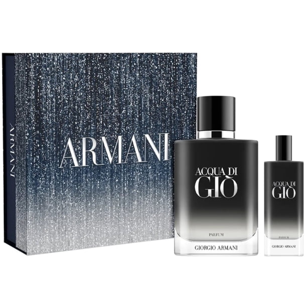 Set Giorgio Armani Acqua Di Dio Parfum 100 Ml + 15 Ml Recargable/Refill ...