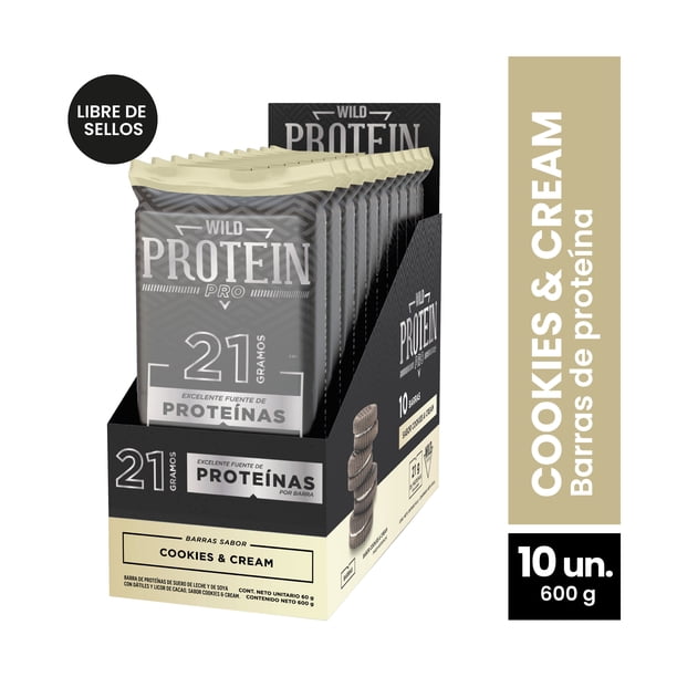 WILD PROTEIN PRO BAR PROTEINA COOKIES 60g 10U | Lider