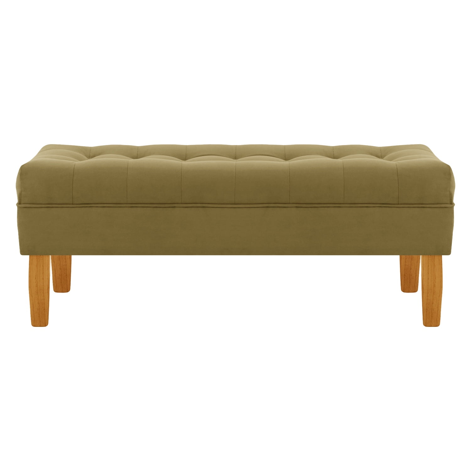 Banqueta Wood 2c Felpa 04 Verde Musgo | Lider