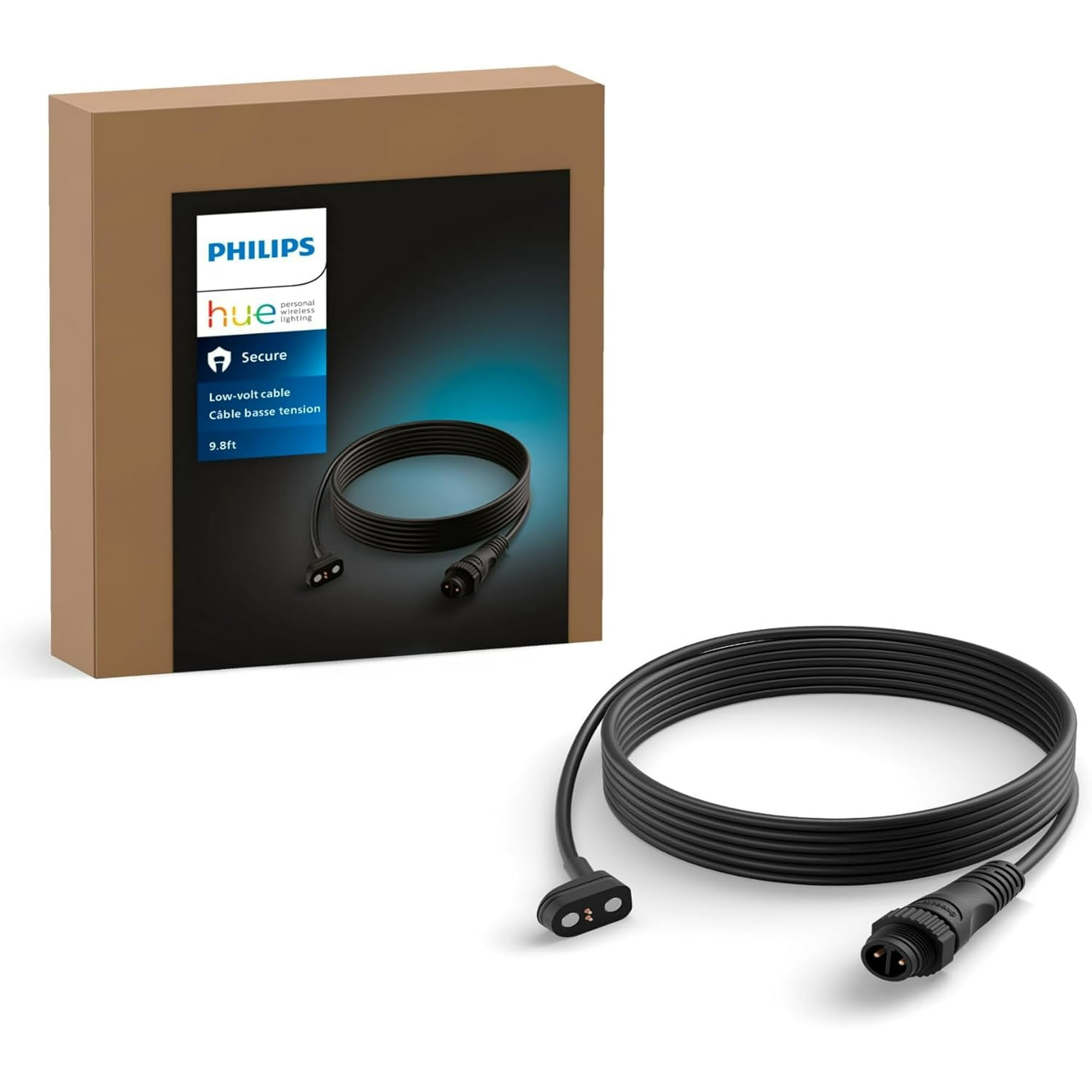 Cable de extensión Philips Hue Secure Camera de 3 m, negro, paquete de ...