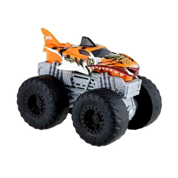 Vehículo de Juguete Hot Wheels Monster Trucks Tiger Shark Luces y ...