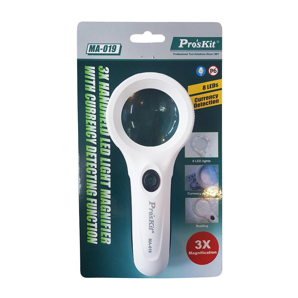 Lupa Led U/v 3x 56m/m | Lider