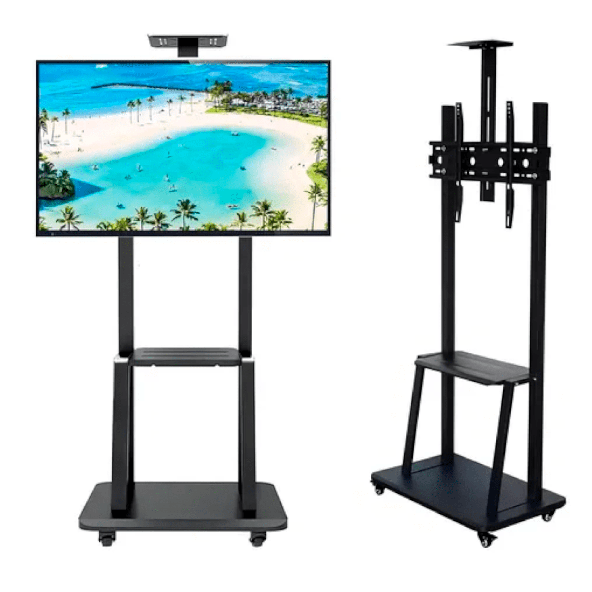 Rack Soporte Tv Con Ruedas Stand Notebook Móvil 60 A 100 | Lider