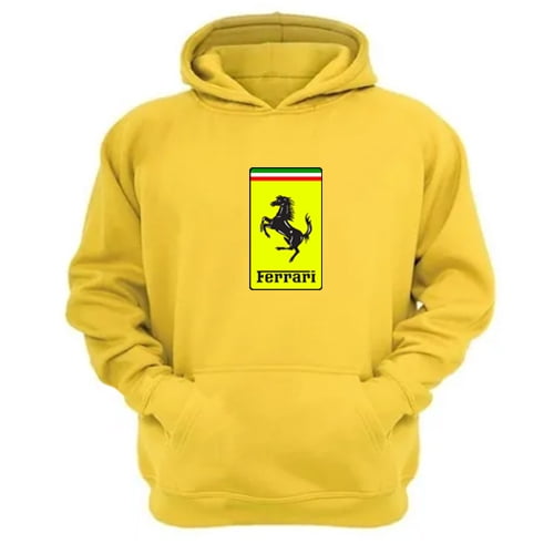 Polerón Canguro Ferrari Amarillo Talla Xl Unisex | Lider