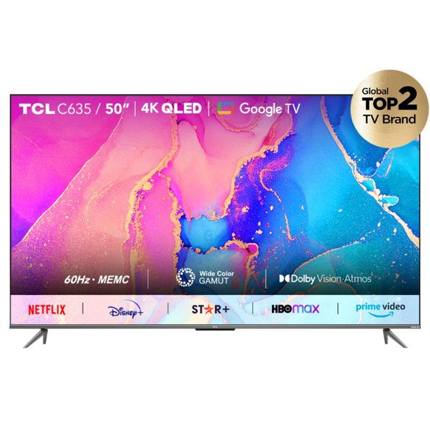 Televisor Qled 50 Pulgadas C635 4K Uhd Smart Tv Google Tv | Lider