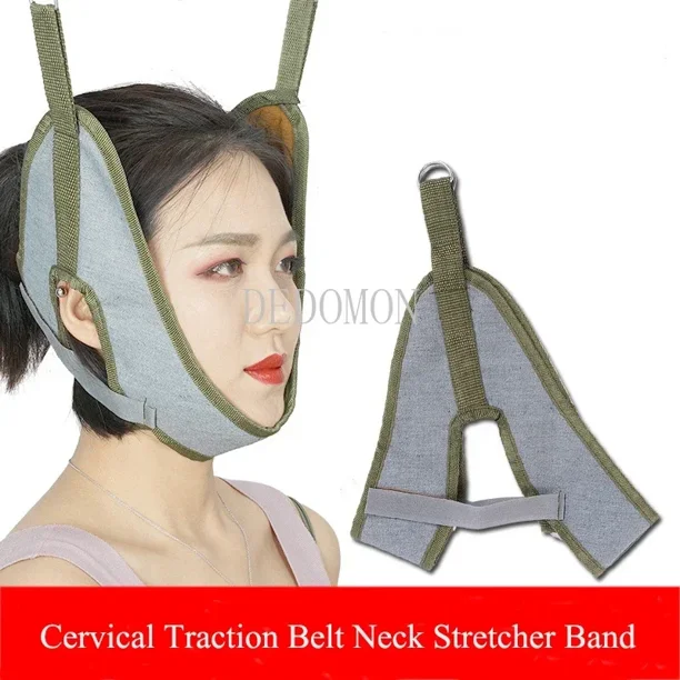 Cervical Traction Belt Neck Stretcher Band Vertebrae Recovery Health ...