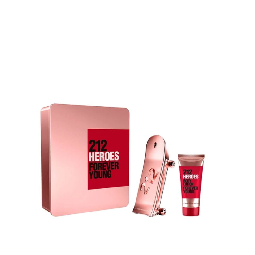 Perfume 212 Heroes Dama Edp 80 Ml / Body Lotion 100 Ml Estuche | Lider