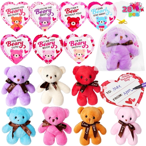 Regalos para el día de San Valentín JOYIN, paquete de 28 minijuguetes ...