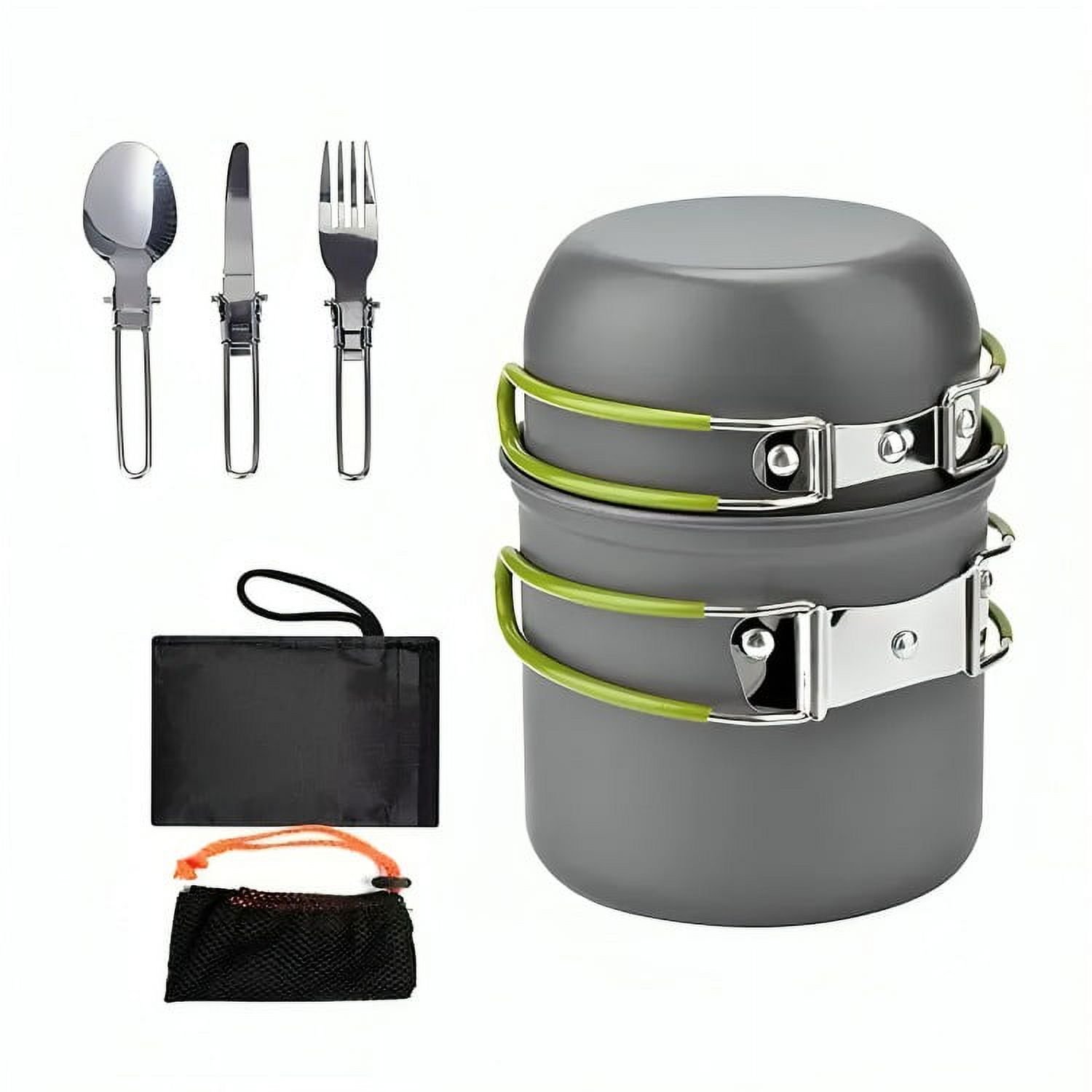 Set Ollas Kit Camping 5 Piezas Ultraligero | Lider