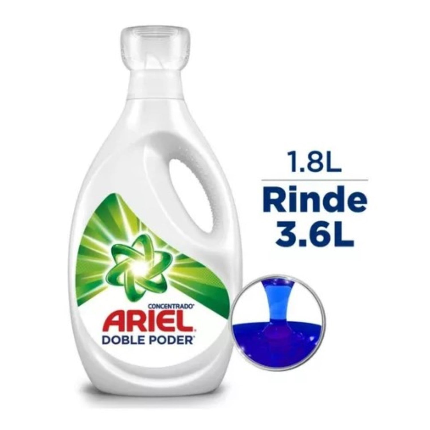 Detergente Liquido Ariel Concentrado Doble Poder 1.8 Litros | Lider