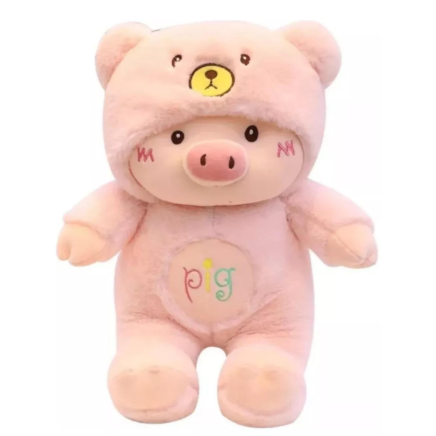 Juguete Peluche Chanchito Cerdito Disfraz Oso Rosa 25cm | Lider