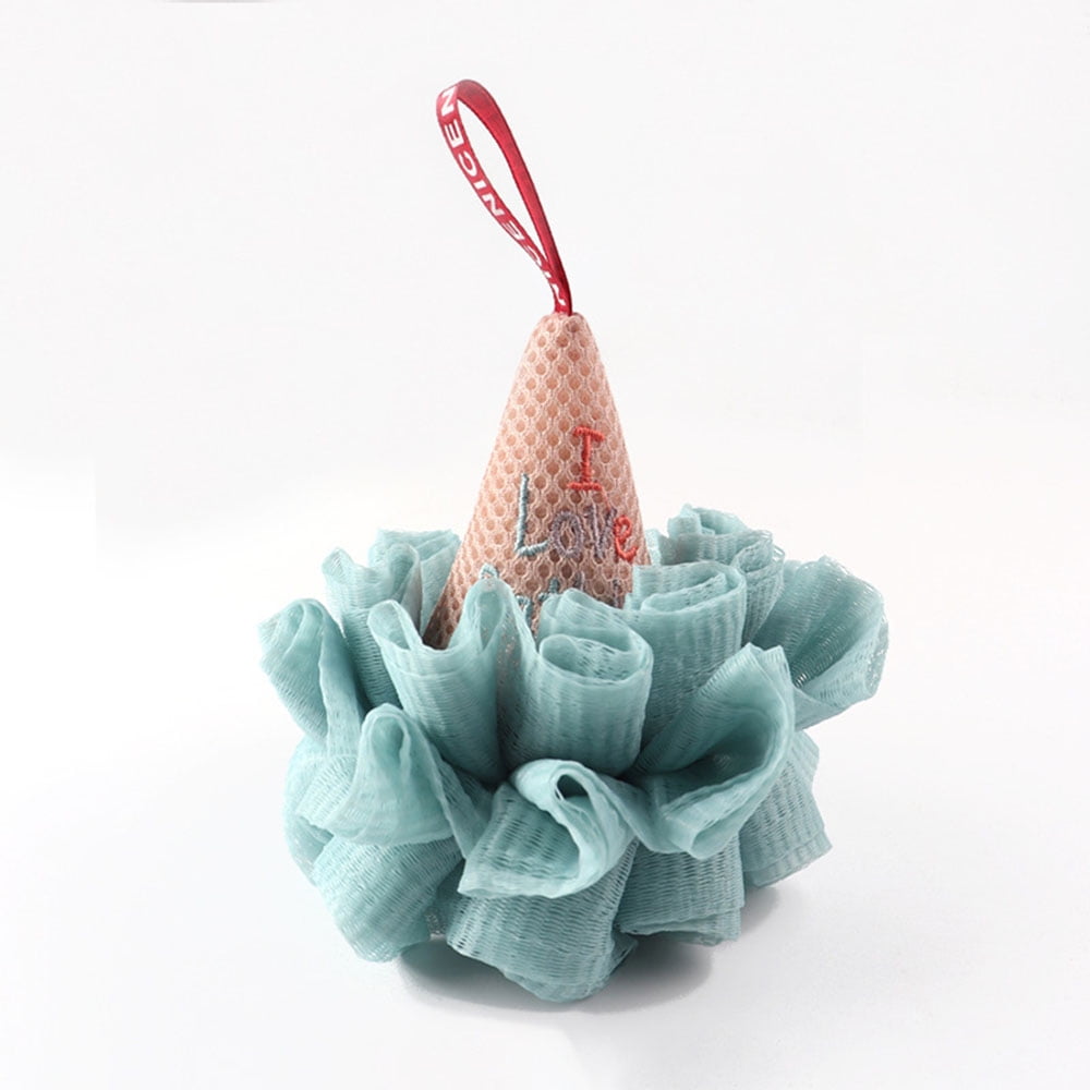 Foaming Scrub Bath Flowers Soft Bathing Body Scrub Dual-use Shower ...