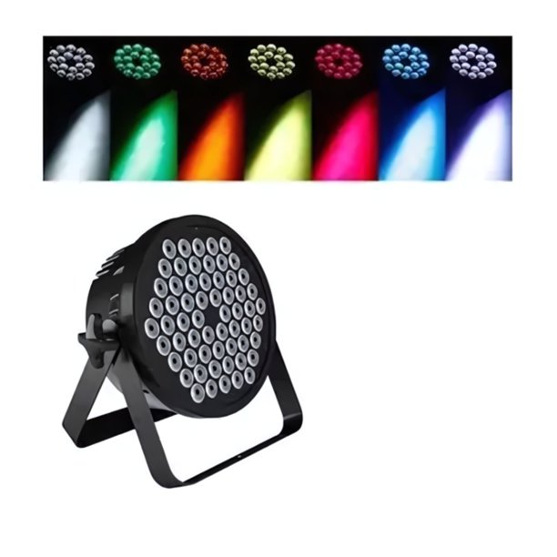 Foco Grande Luces Par 60 Led Rgb Monocromática Luces Disco | Lider
