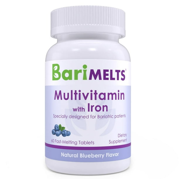 Suplemento multivitamínico bariátrico BariMelts con hierro durante 1 ...