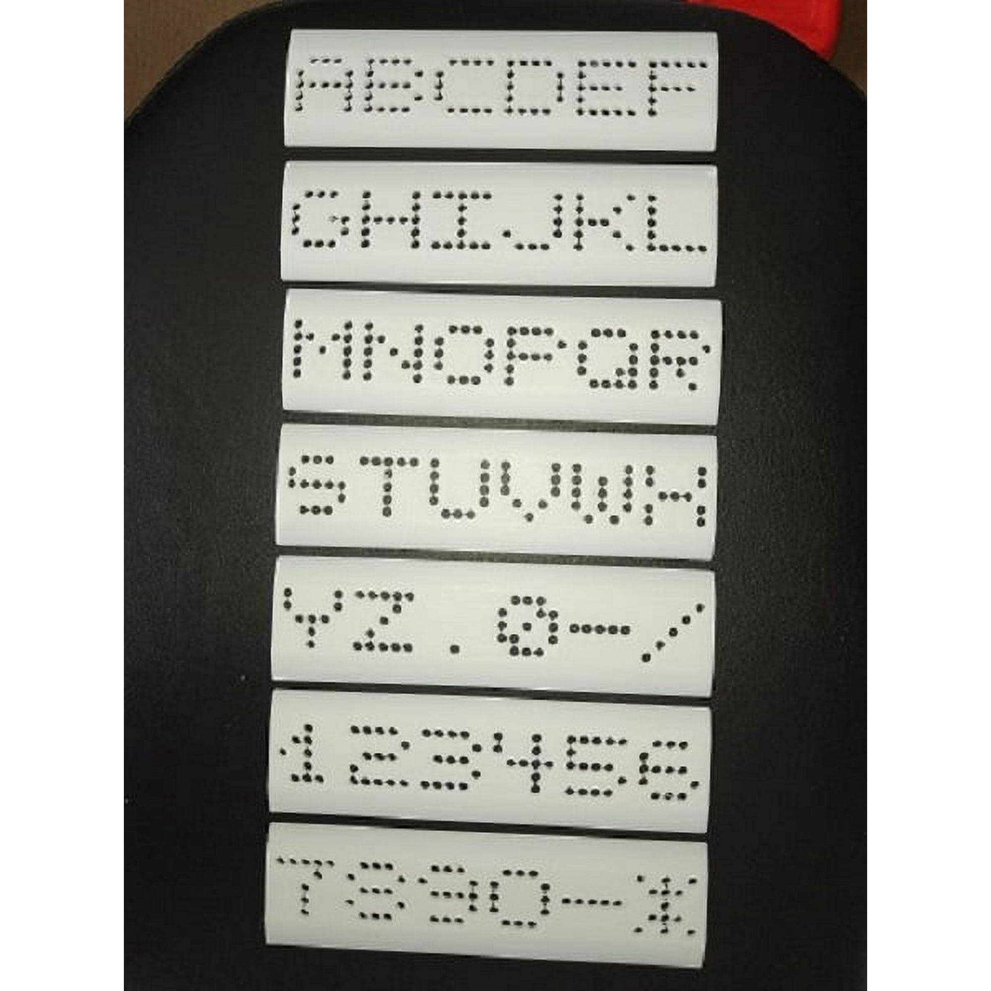 Plantillas Grabado de Patente en Vidrio Alfabeto y Numeros | Lider