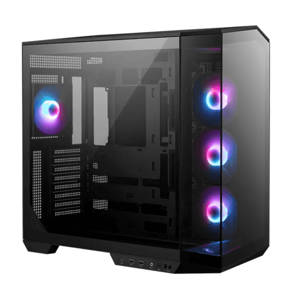 Gabinete Gamer Msi Pano 100R PZ Black, USB 3.2, con 4 fans Argb | Lider