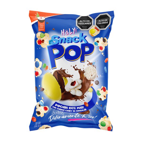 Popcorn listos con incrustación Candy Chips 100g. Holy | Lider