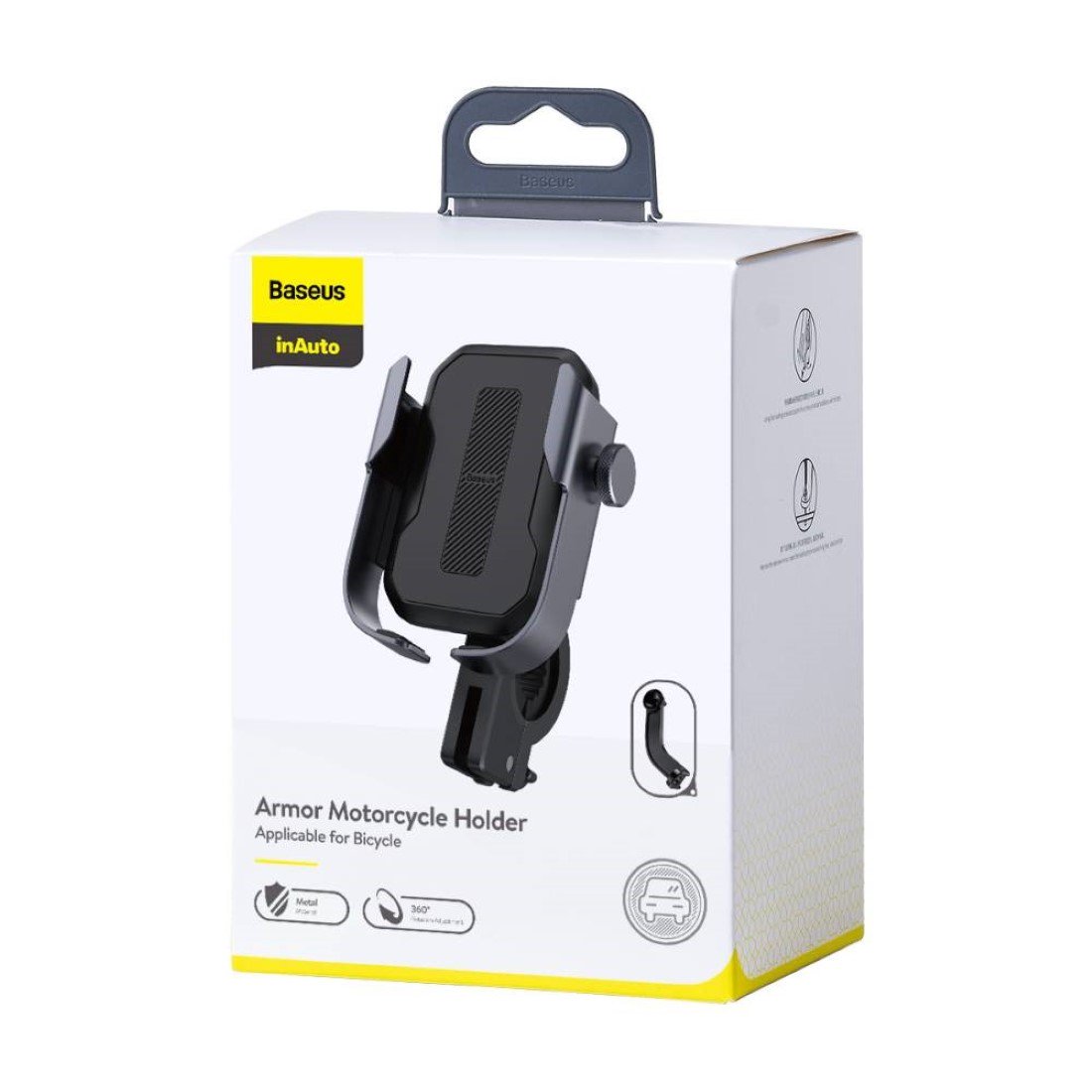 Soporte de celular para moto o bicicleta Armor Negro | Lider