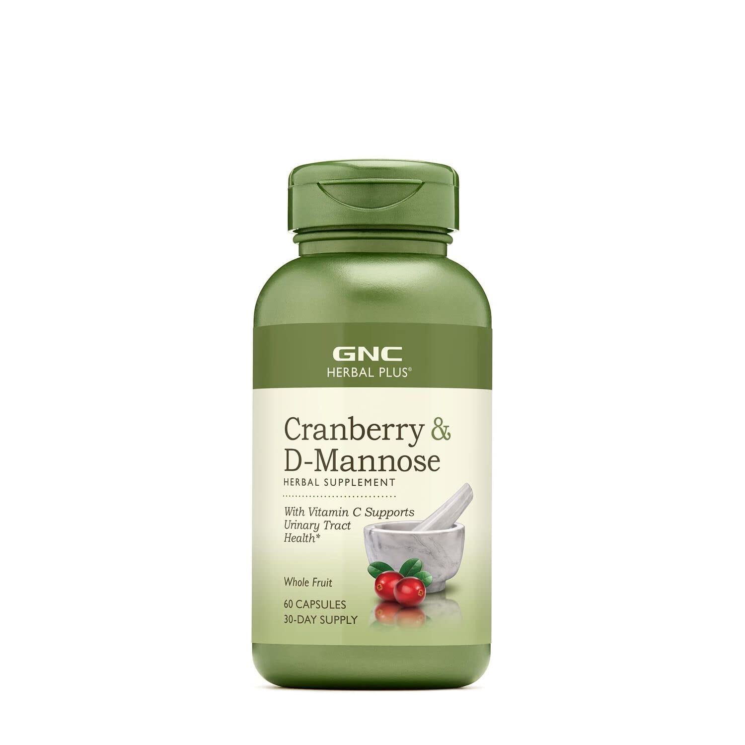 Suplemento GNC Herbal Plus con D-manosa y arándano, 60 cápsulas | Lider