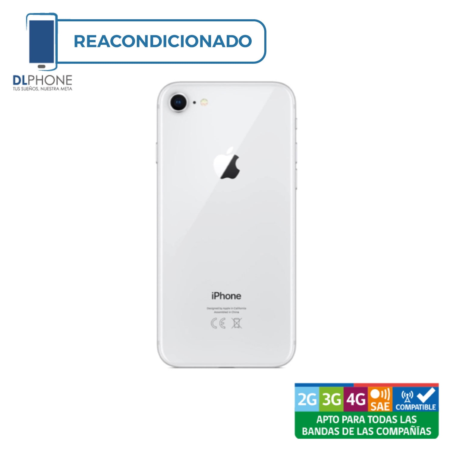 iPhone 8 de 64gb Blanco Reacondicionado | Lider