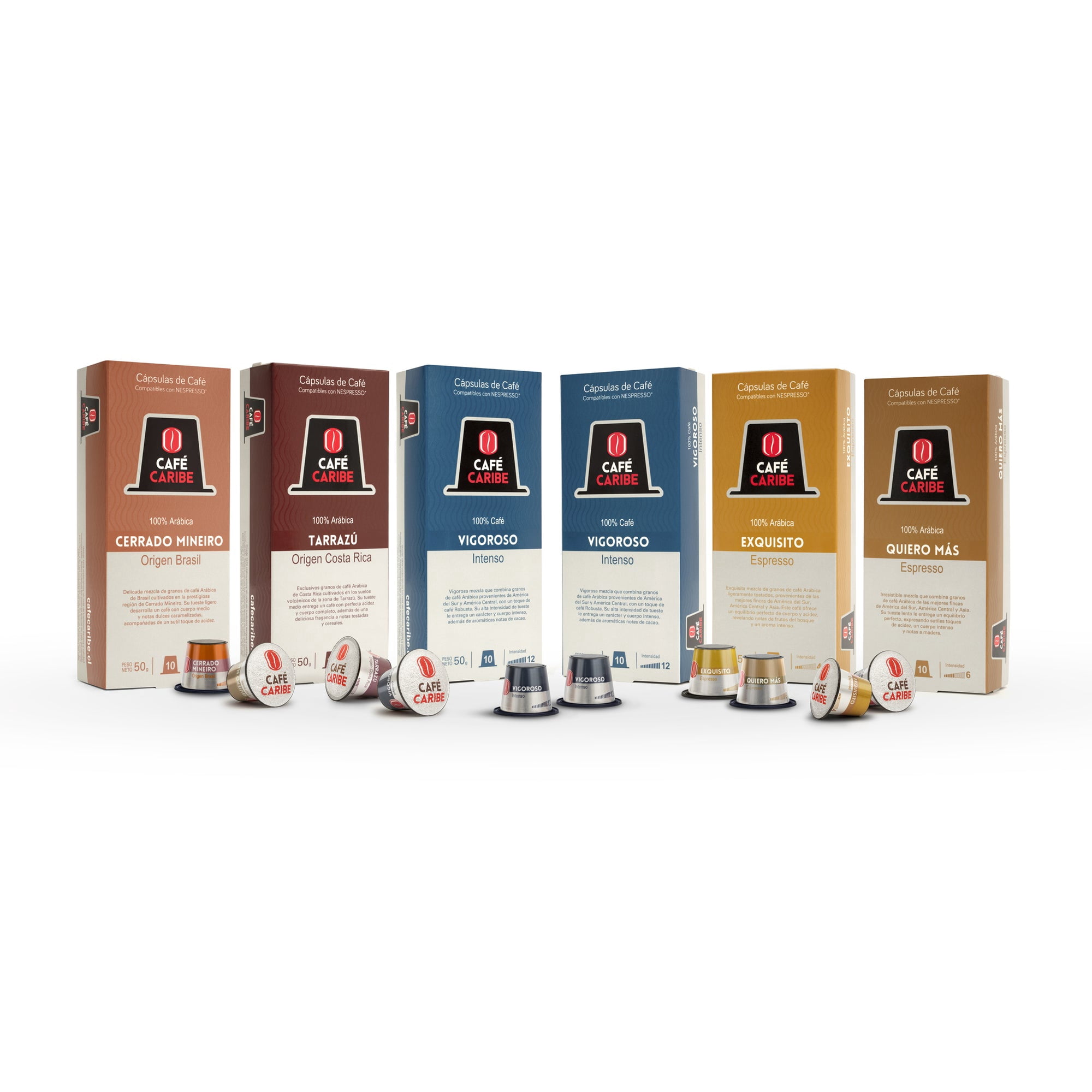 Mix Cafeína - 60 cápsulas de café compatibles con Nespresso® | Lider