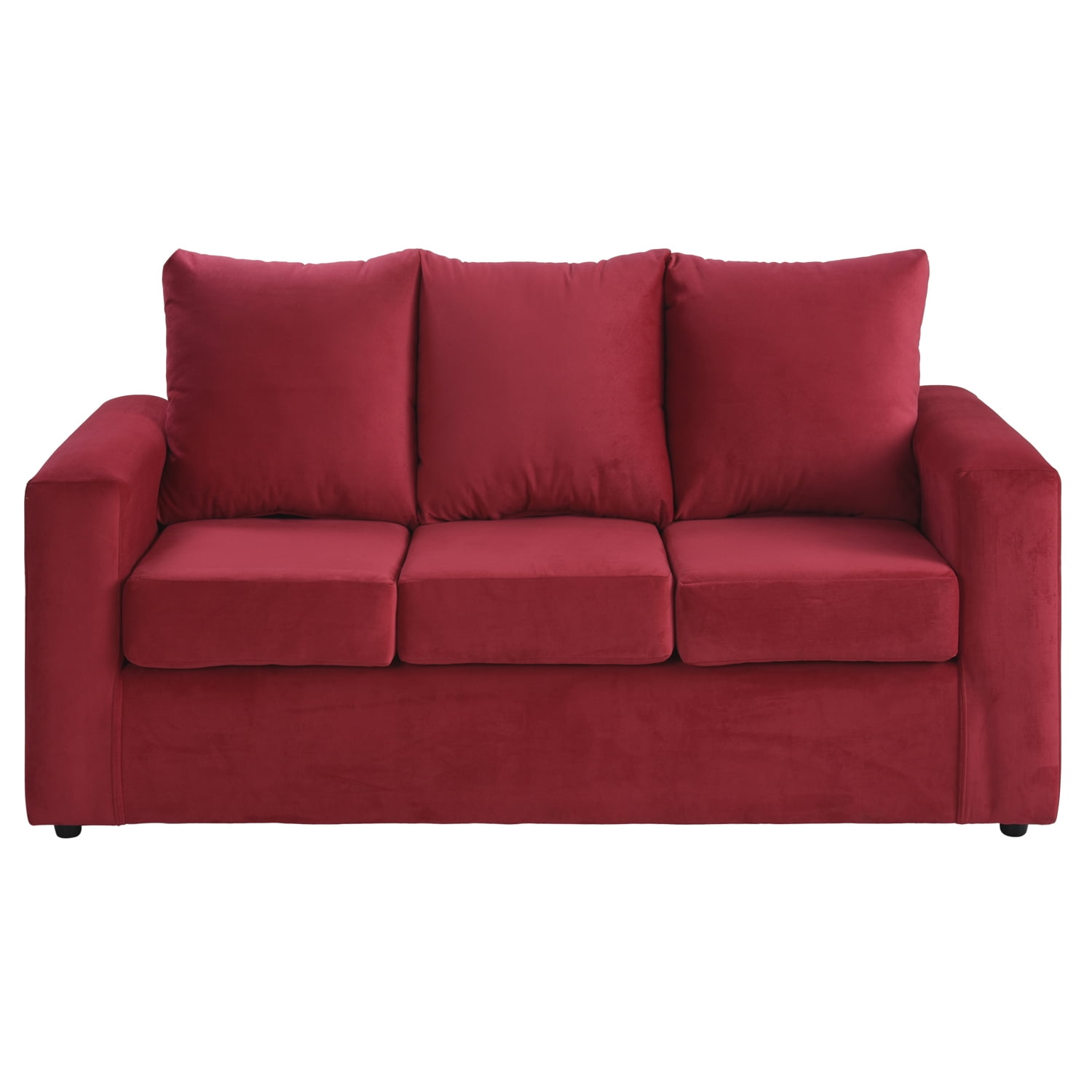 Sofa Kendy 3c Felpa 30 Rojo | Lider